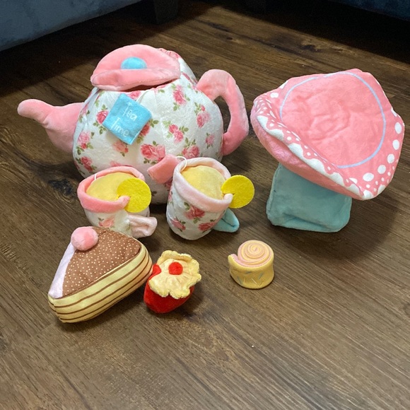 Mud Pie | Toys | Mudpie Plush Tea Set And Glam Set | Poshmark